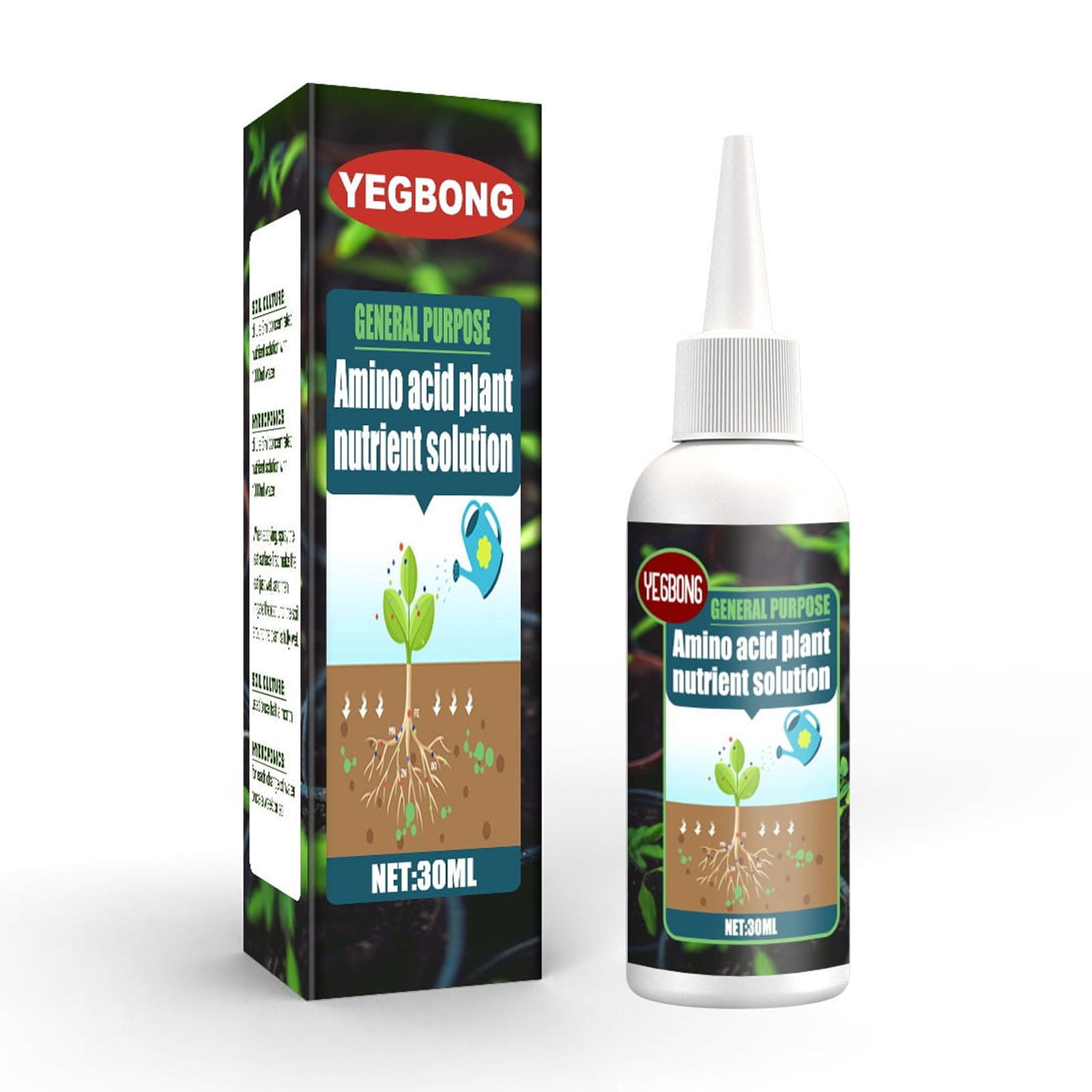 Amino acid plant nutrient solution trace elements organic leaf surface concentrate fertilizer ...