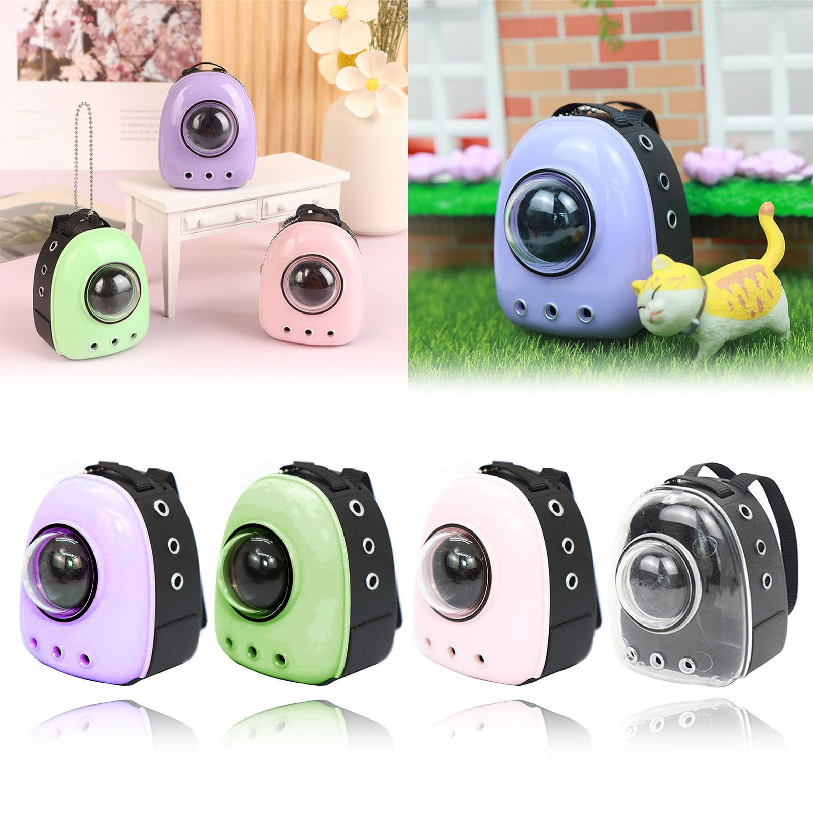 Aminojy 1:6 Scale Miniature Pet Backpack Carrier - Realistic Dollhouse ...