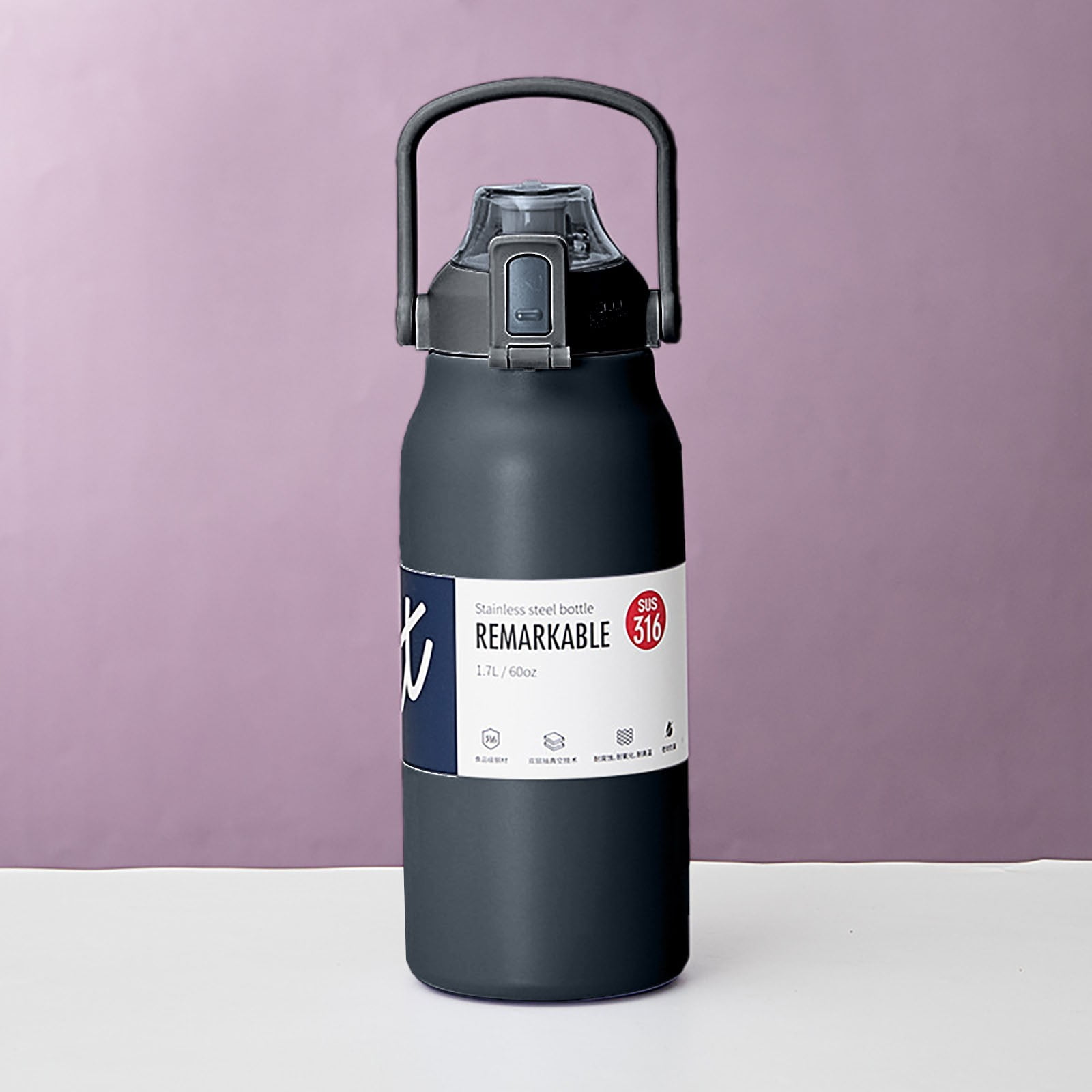 Aminojy 1300ml Stainless Thermal Water Bottle Thermoses Vacuum Flask ...