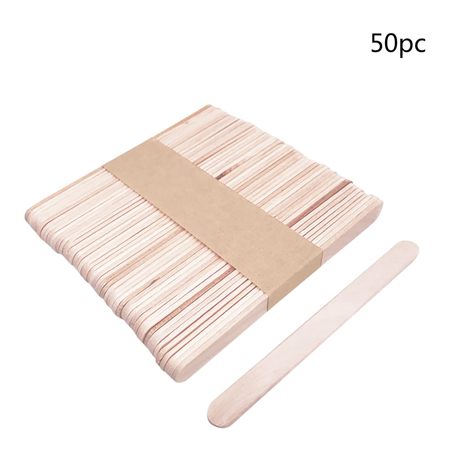 Aminojy [50/100/150 /200/300Count] Wooden Multi-Purpose Popsicle Sticks ...