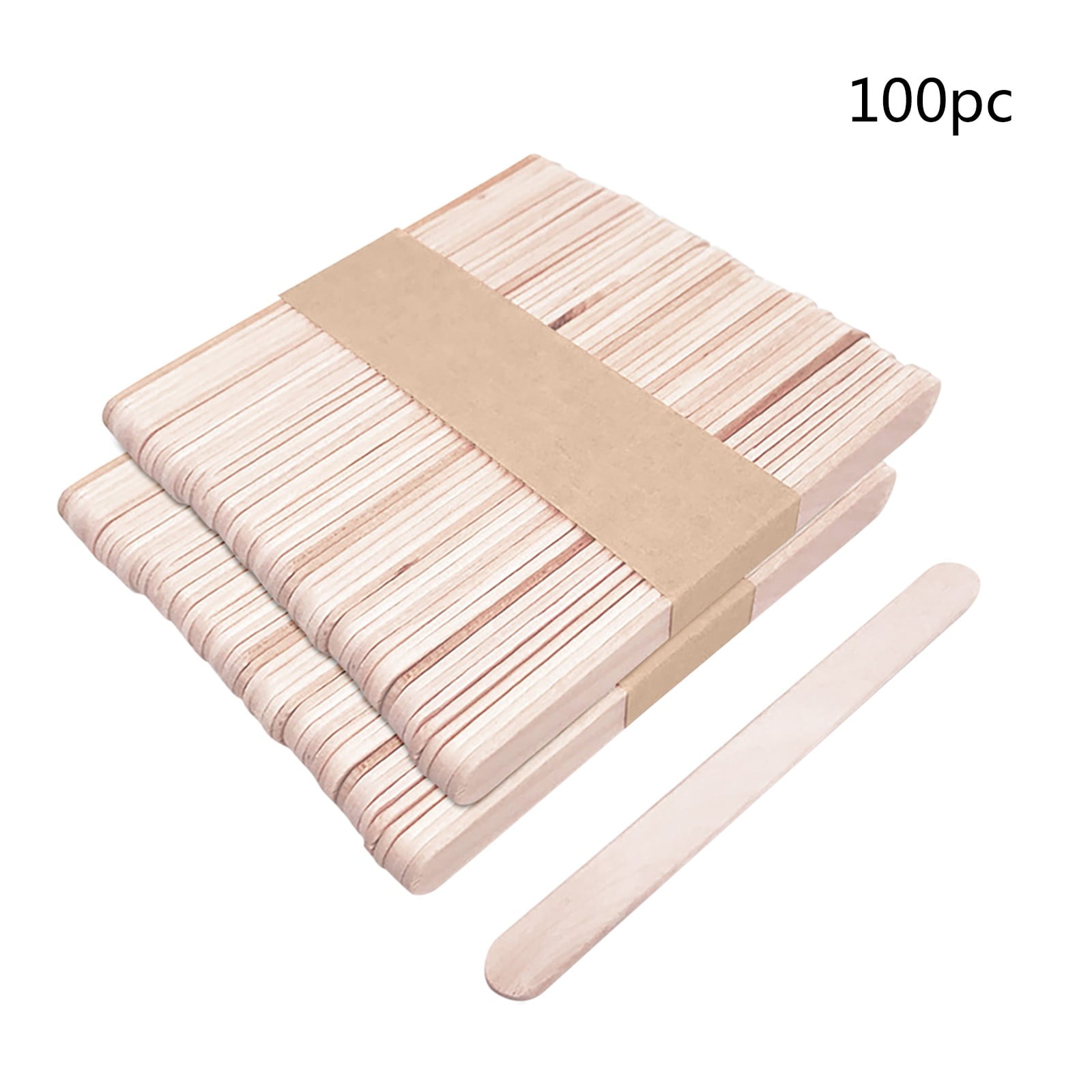 Aminojy [50/100/150 /200/300Count] Wooden Multi-Purpose Popsicle Sticks ...