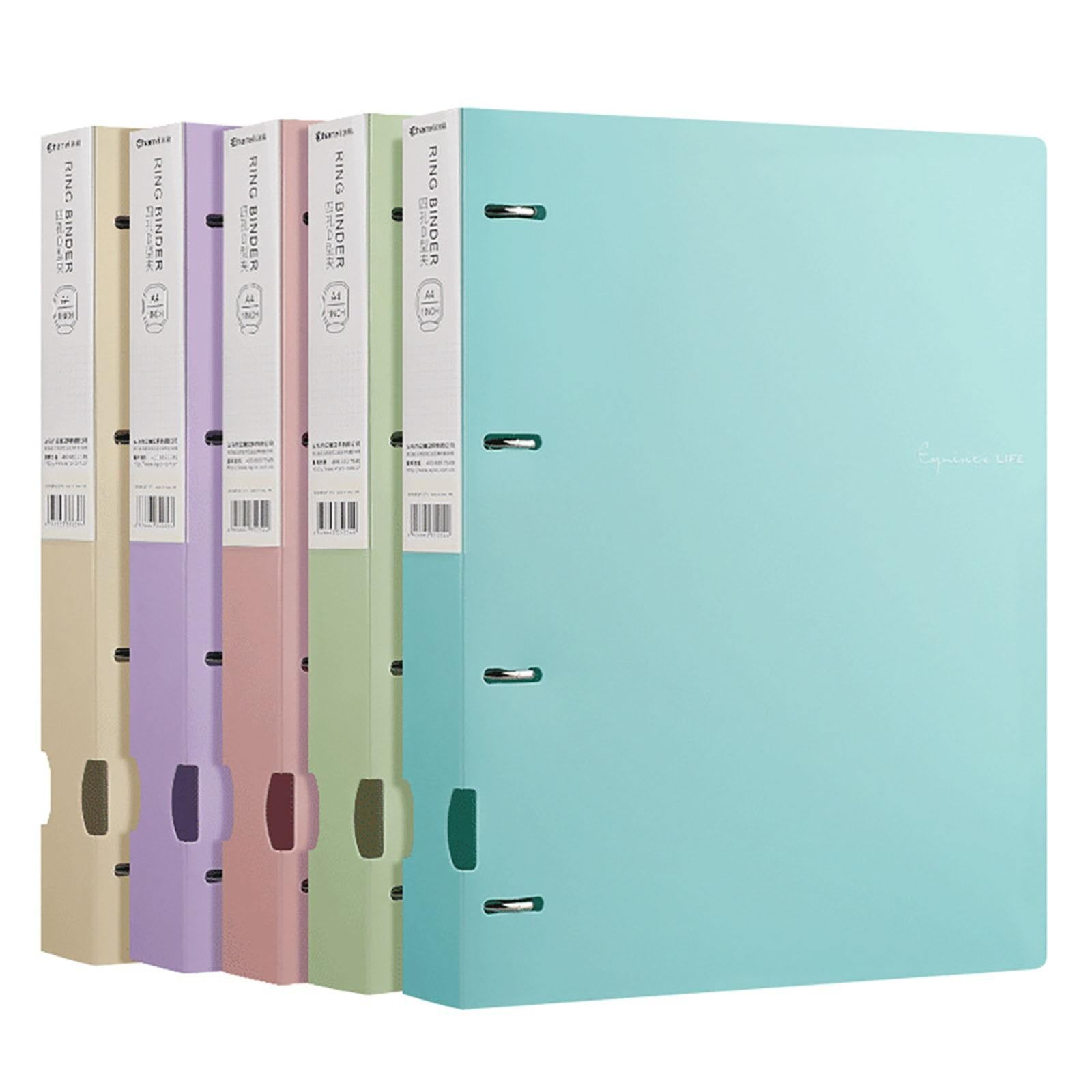 Aminojy A4 Binder Folders with Spring Action Punchless Clamp Folder ...
