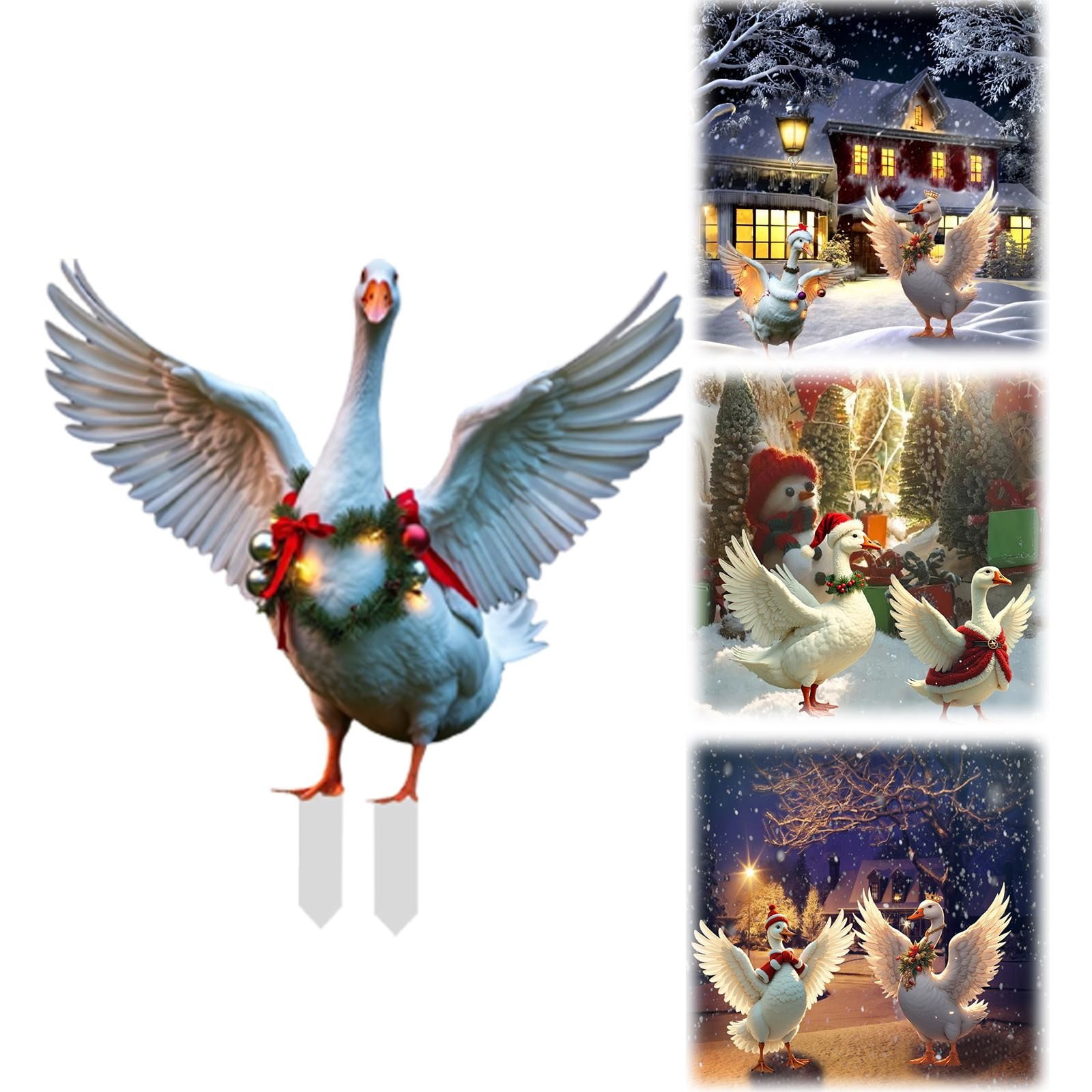 Aminojy Christmas Ornaments 2024 Christmas Animals Yard Art Garden ...