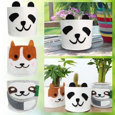 Zoo Animal Plant Pots by Super Happy - Giraffe Hippo Zebra Polar Bear ...