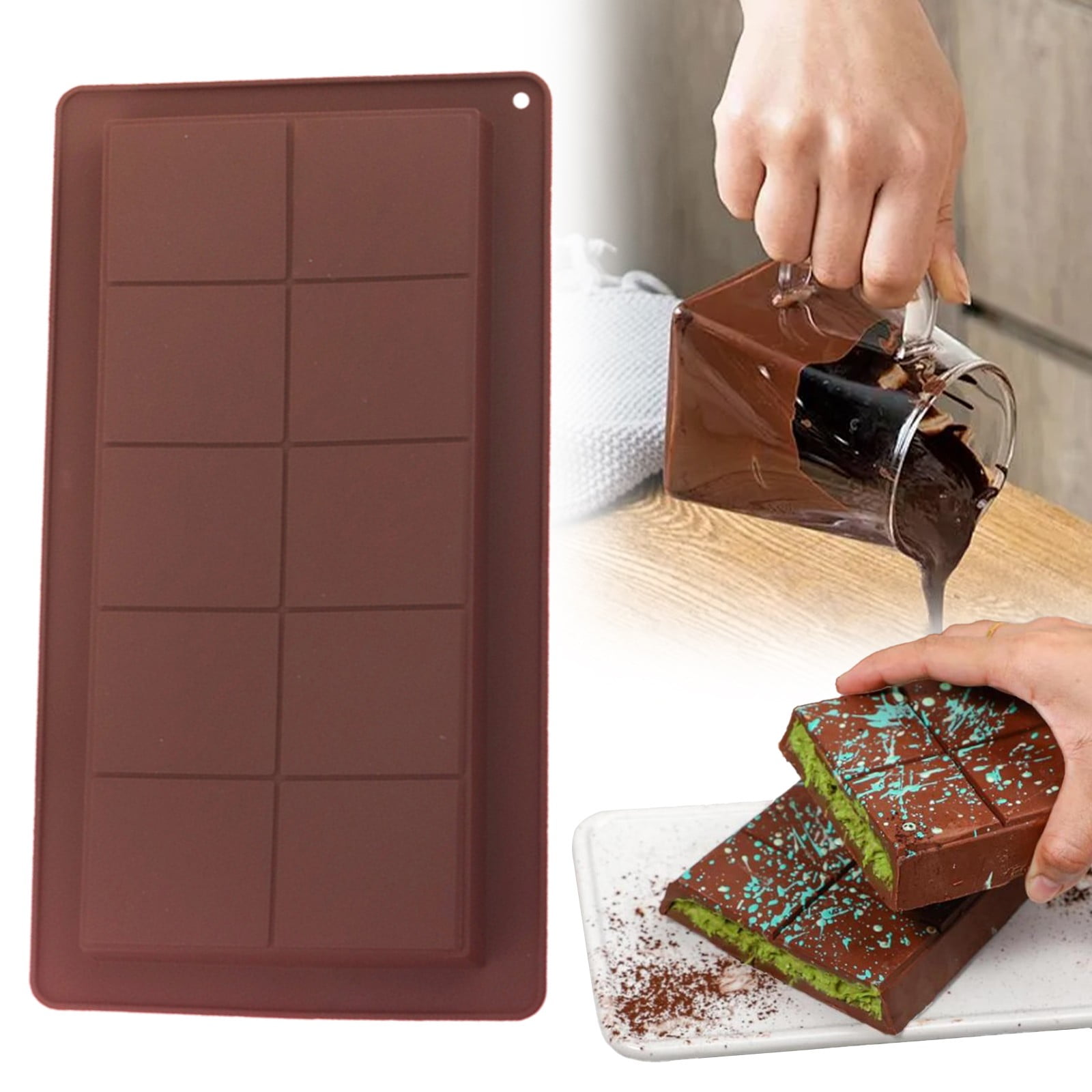 Aminojy Cookie Cutters Rectangular Plate Chip Silicone . Large and ...