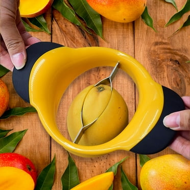 Zyliss 3-in-1 Mango Slicer, Peeler, Pit Remover, Stainless Steel Blades ...