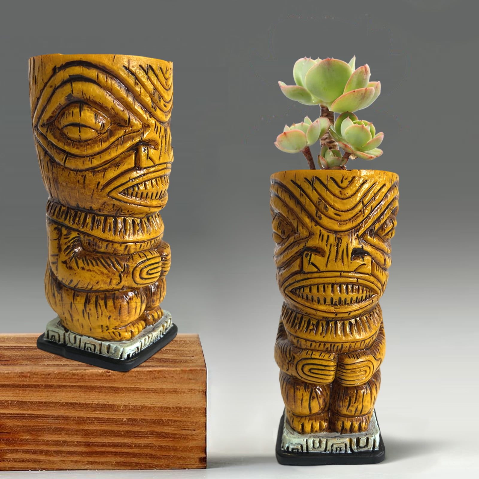 Aminojy Garden Outdoor Planter Roman Synthetic Flowerpot Style Resin ...