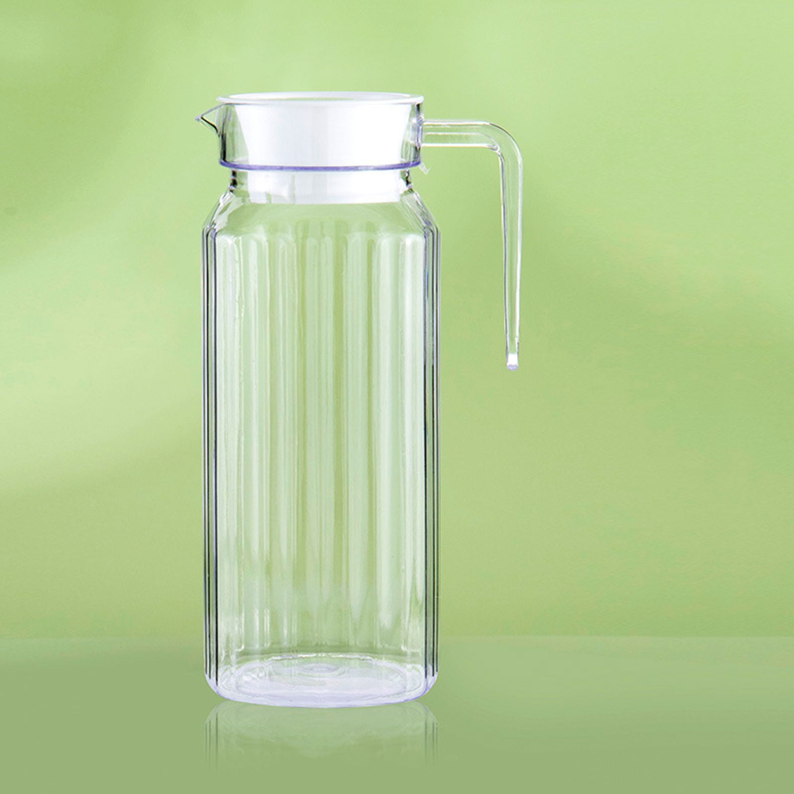 Aminojy Glass Pitcher with Lid 1.1L Acrylic Juice Jug Restaurant ...