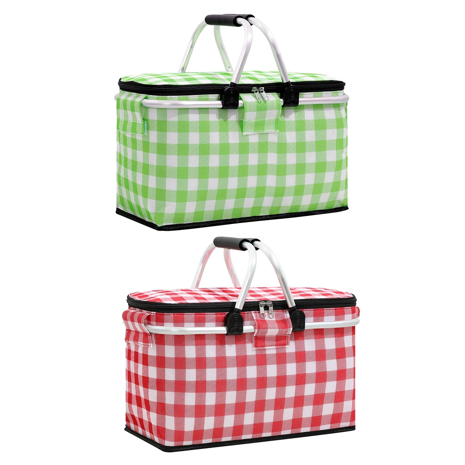 Aminojy Insulated Picnic Basket, Beach Bag Cooler Bags, 2 Sturdy ...