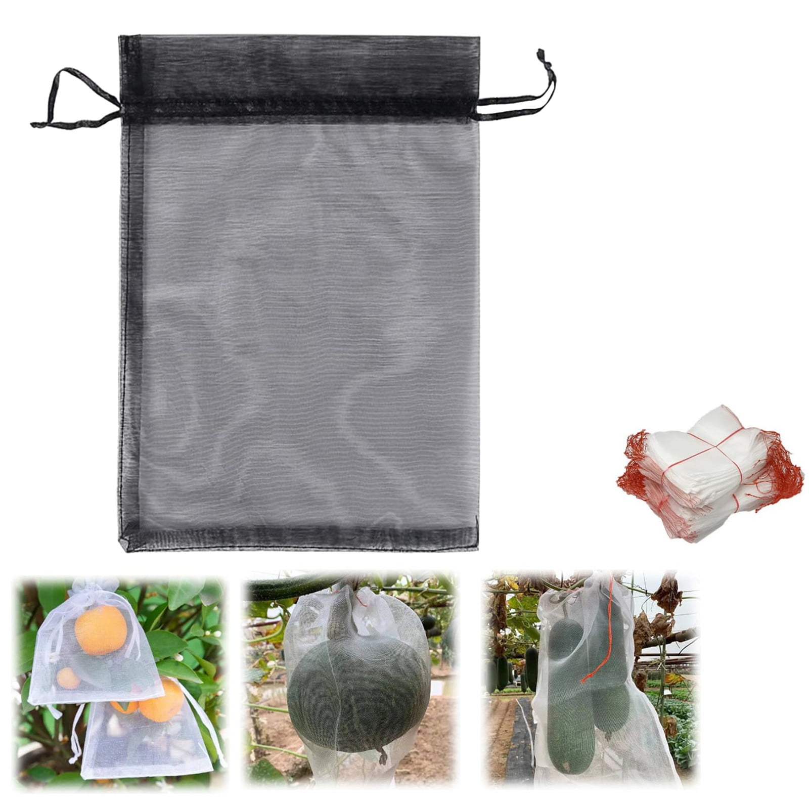 Aminojy Kitchen Essentials Fruit Bags 2024 Upgraded Garden Netting Bags ...