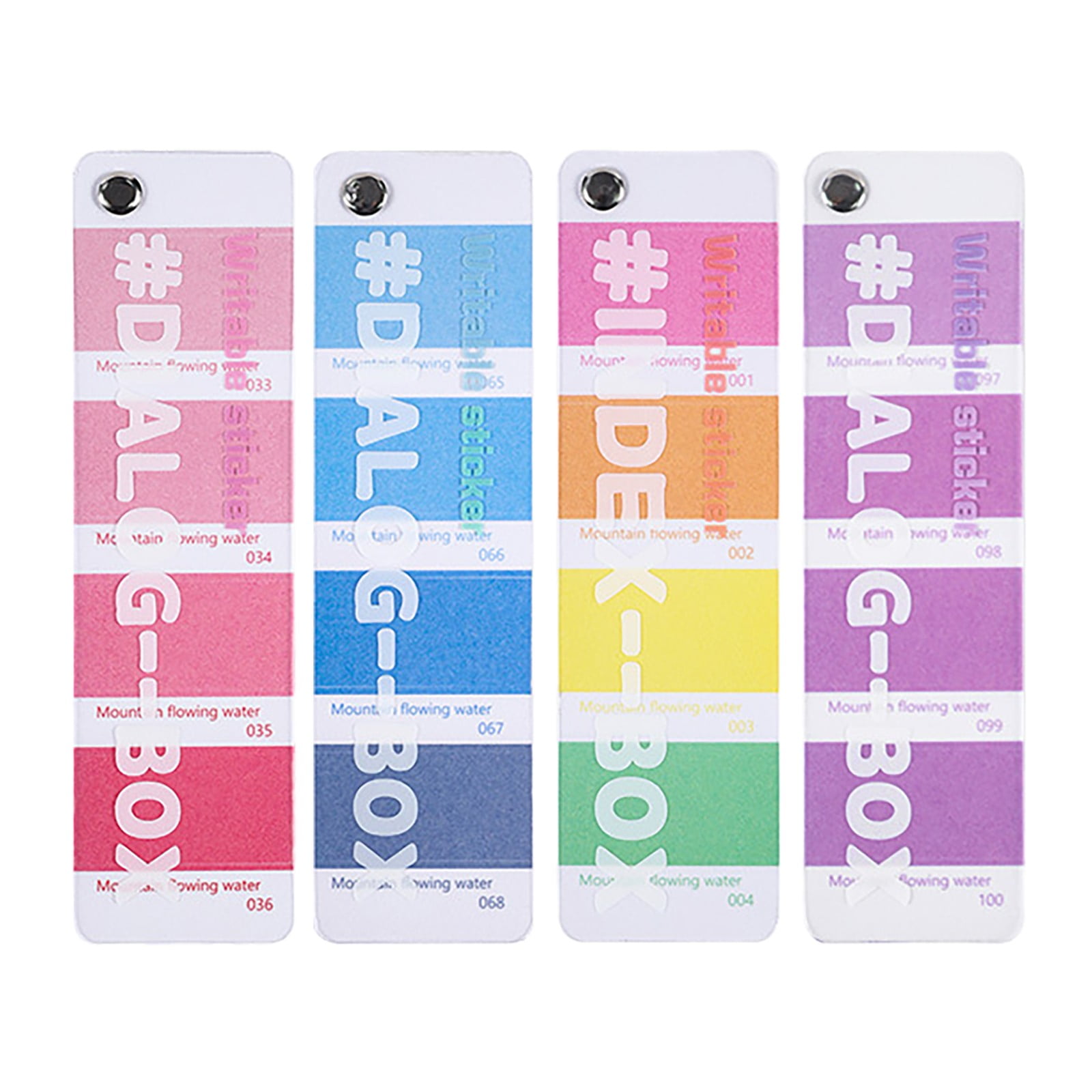 Aminojy Label Stickers Index Sticker Translucent Book Markers Self ...