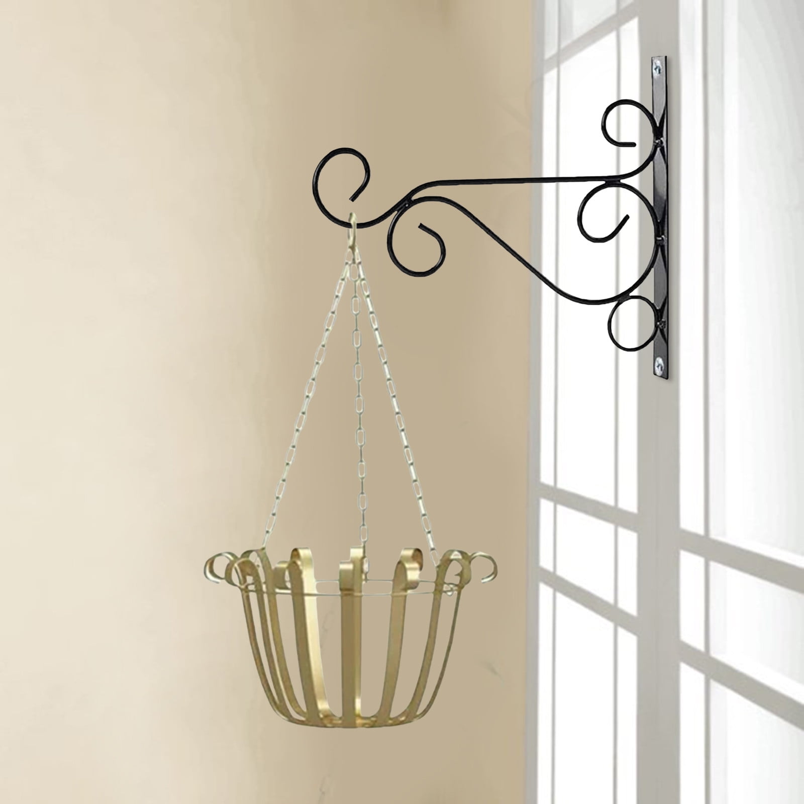Aminojy Metal Hanging Planter Basket for Indoor Outdoor Wire Holder ...