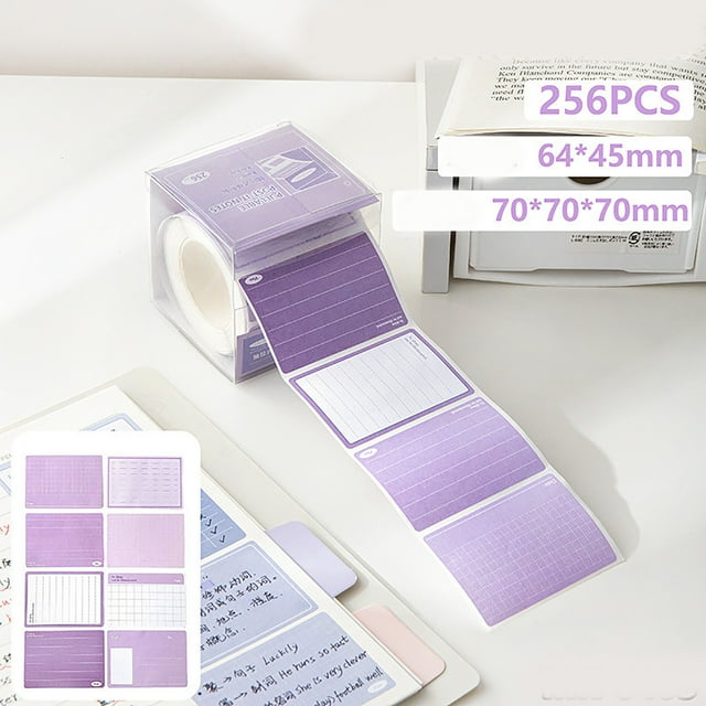 Aminojy Pull-Out Sticky Notes Roll - Colorful Self-Adhesive Memo Tape ...