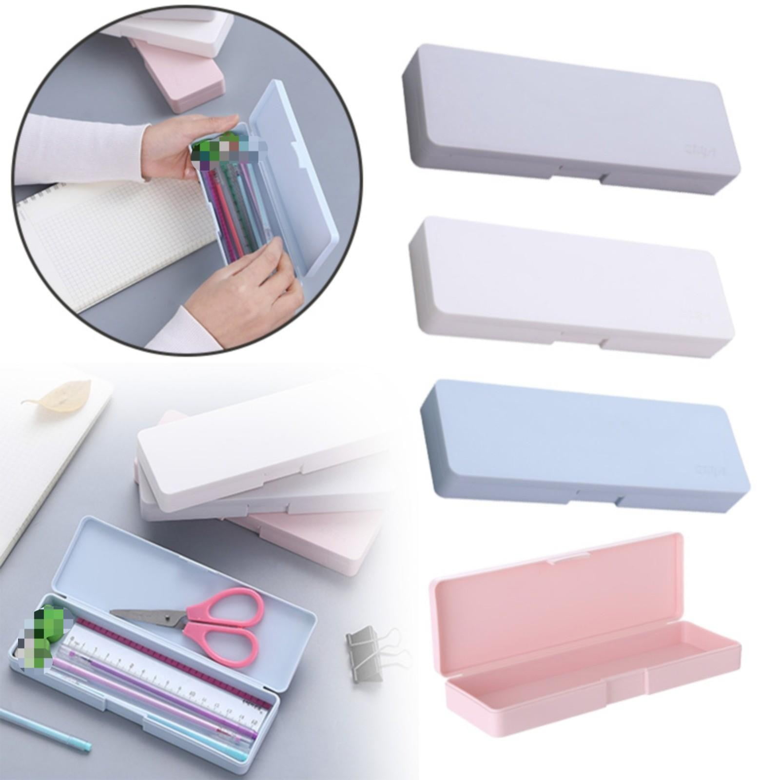 Aminojy Small Pencil Case, Plastic Pencil Box, Hard Pencil Case Crayon ...