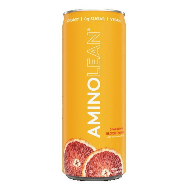Aminolean RTD Energy Drink, Blood Orange Flavor, 12 fl oz - Walmart ...
