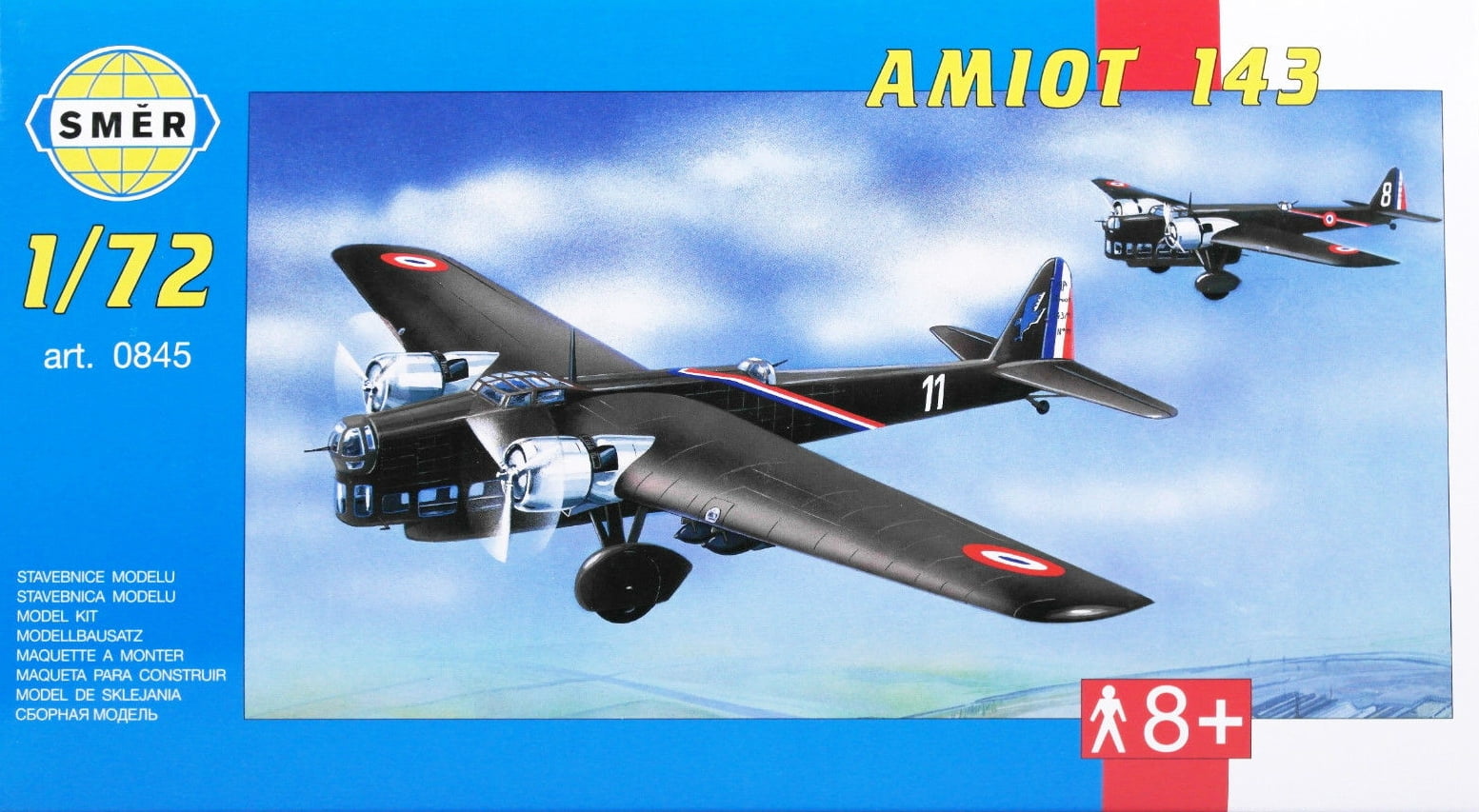 Amiot 143, WW2 French Bomber (1/72 model kit) - Walmart.com