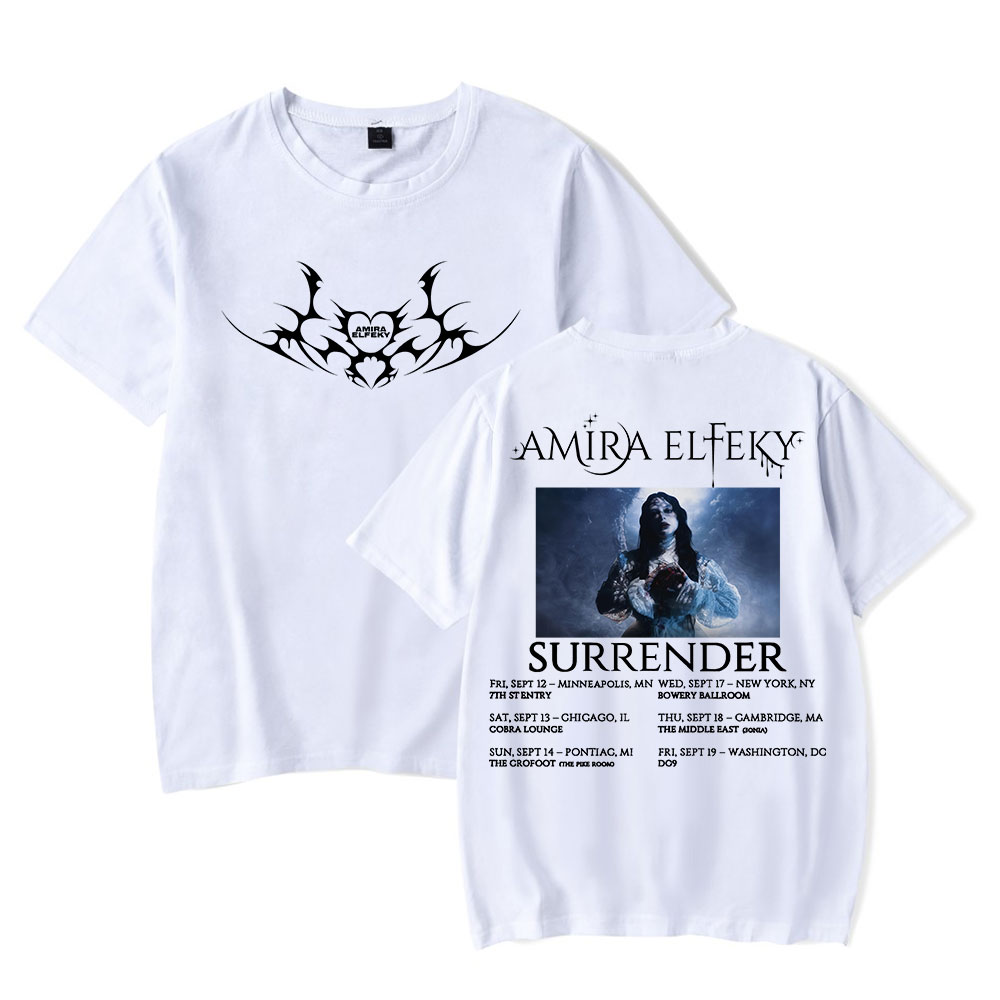 Amira Elfeky Surrender North America Tour T-Shirts Merch Unisex Fashion ...