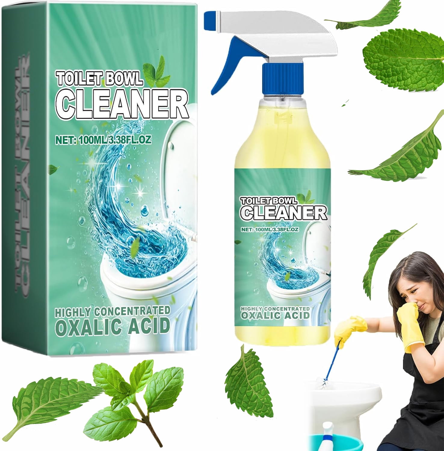 Amirose Bathroom Cleaner, Powerful Stain Removal Cleaner Spray ...