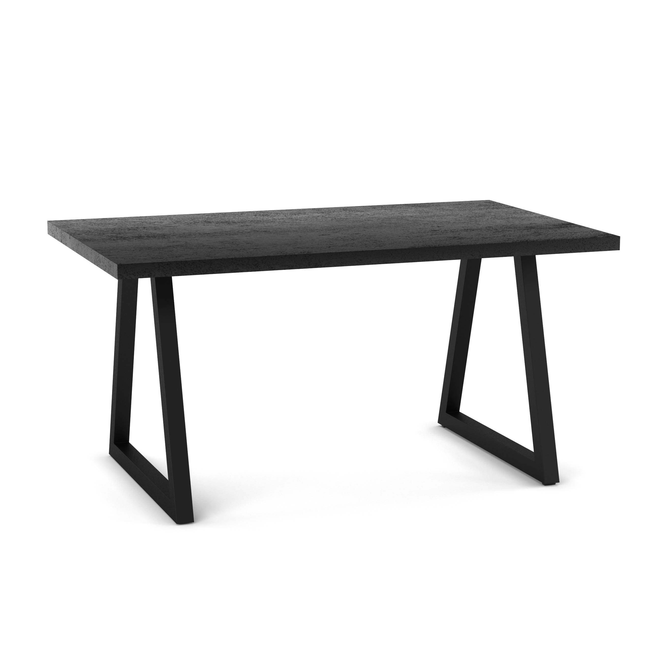 Amisco Answorth 36" x 60" Dining Table Basalt TFL / Black Metal ...