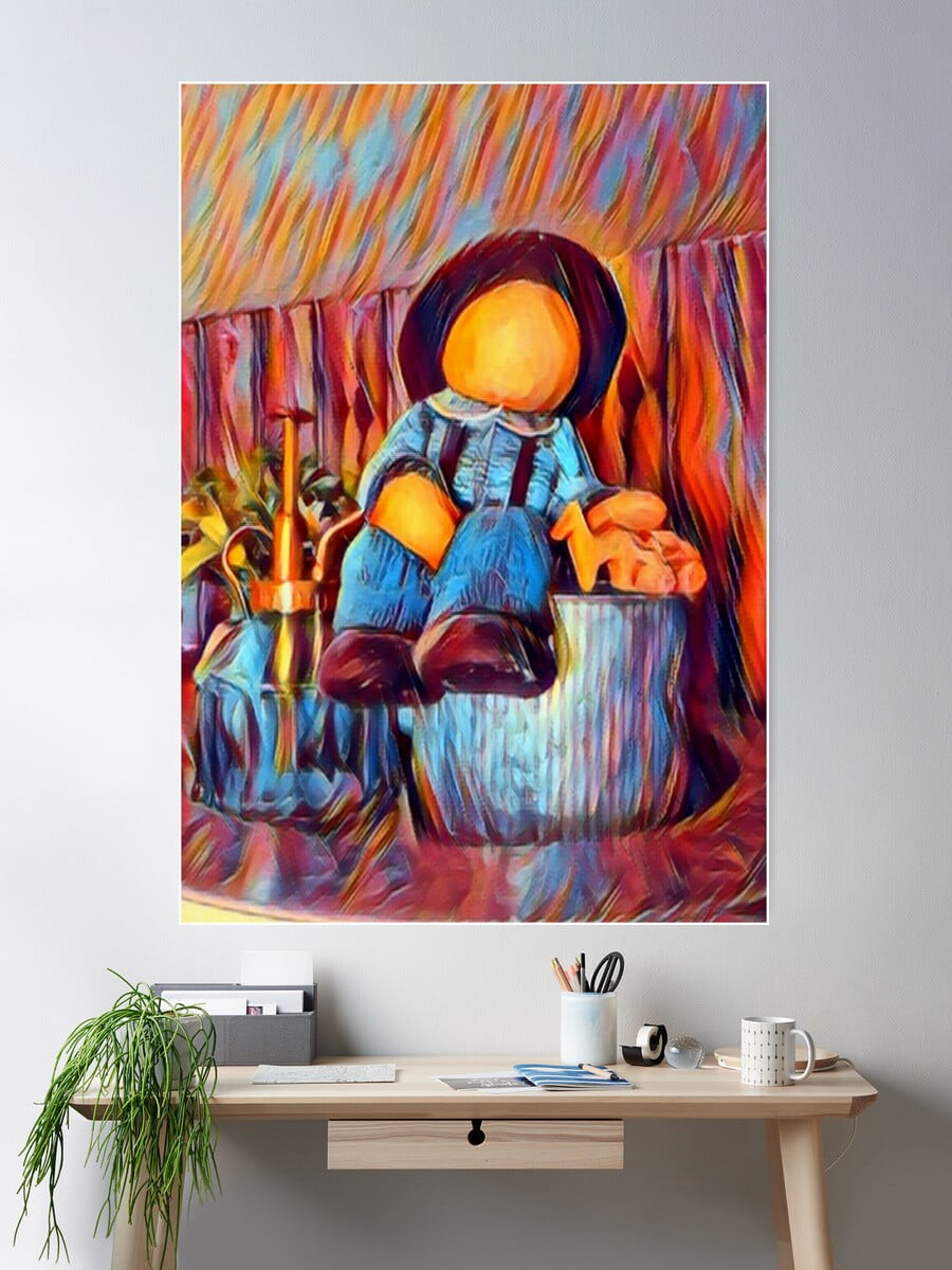 Amish Boy Resting Poster Wall Art, Modern Wall Decor For Living Room ...