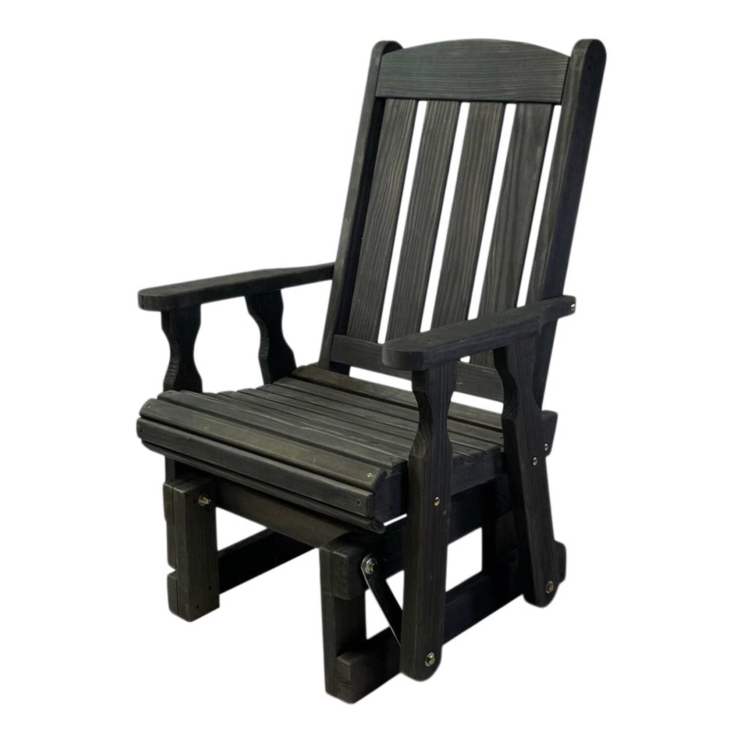 Amish Casual Heavy Duty 600 Lb High Back Mission Treated Glider Chair ...