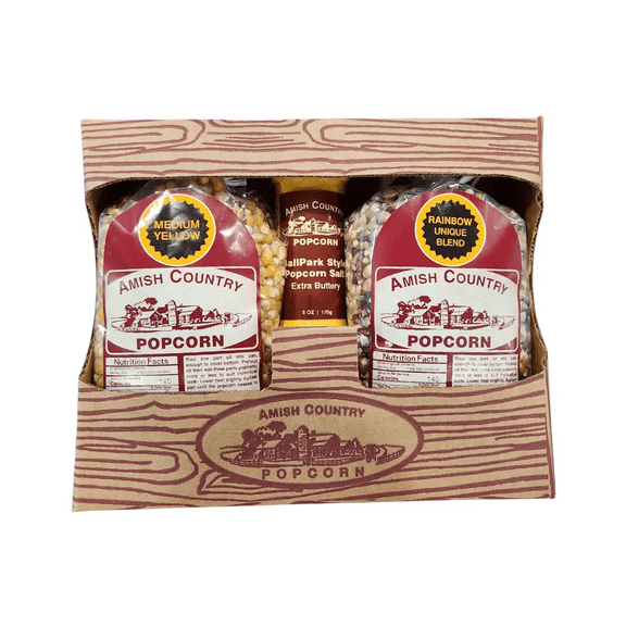 Movie Night Popcorn Gift Set, Gourmet Kernels, 5 Seasonings, Vintage ...