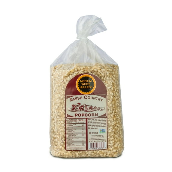 Amish Country Popcorn | 6 MDA05 lb Bag | Medium White Popcorn Kernels ...