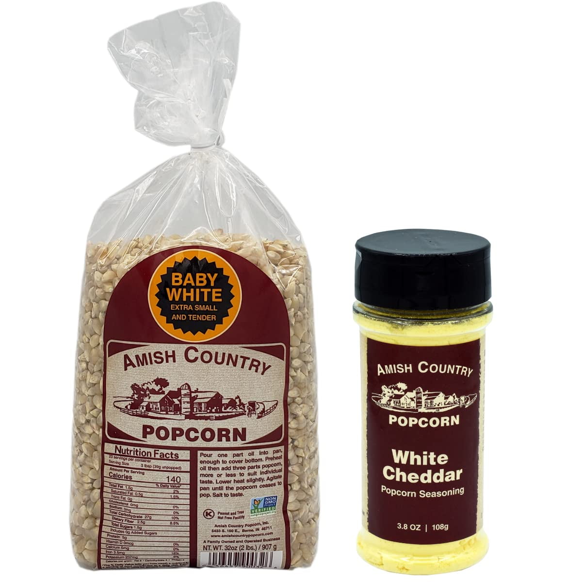 Amish Country Popcorn | AKF18 Variety Bundles | 2 lbs Baby White ...
