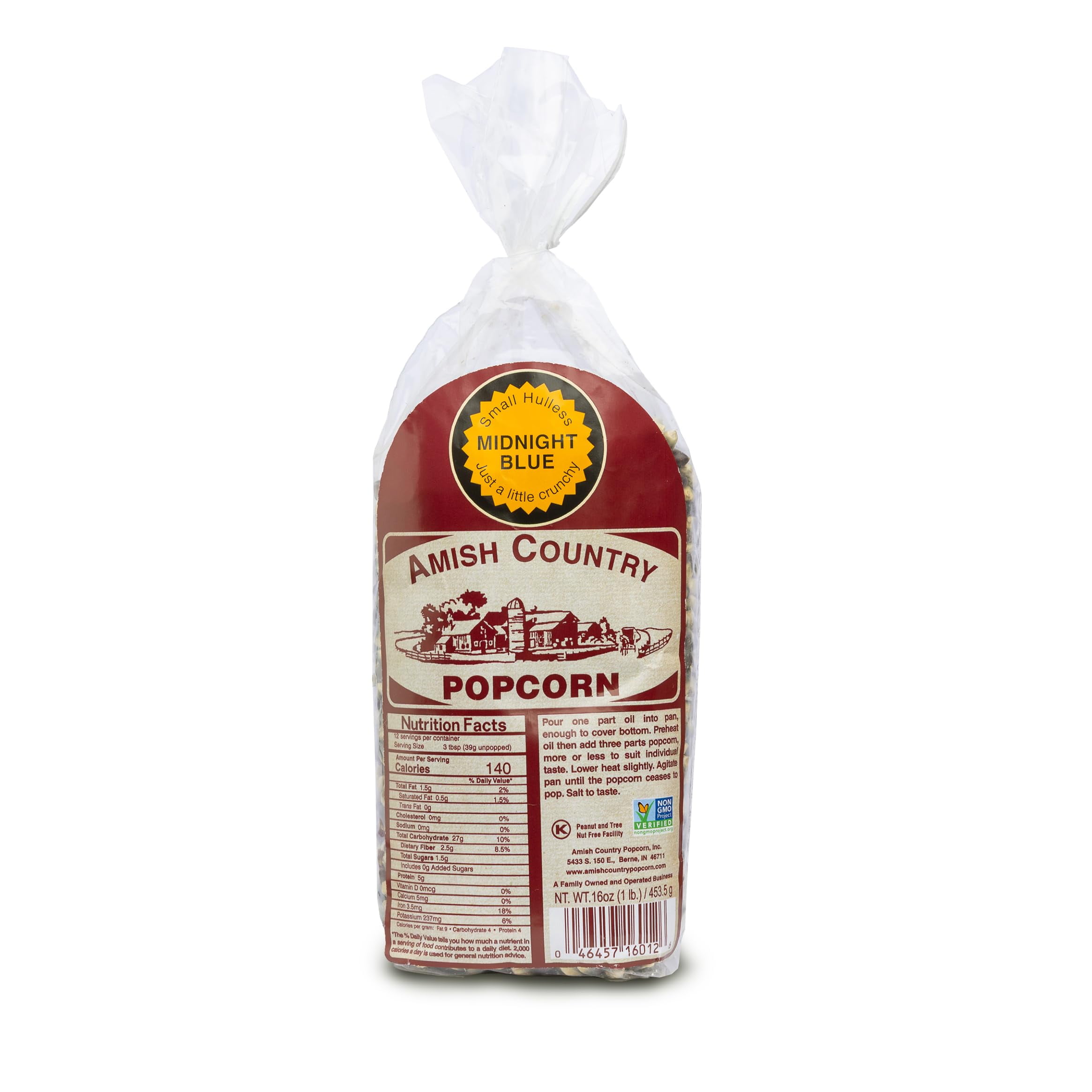 Amish Country Popcorn | BCF26 1 Lb Midnight Blue Kernels | Old ...