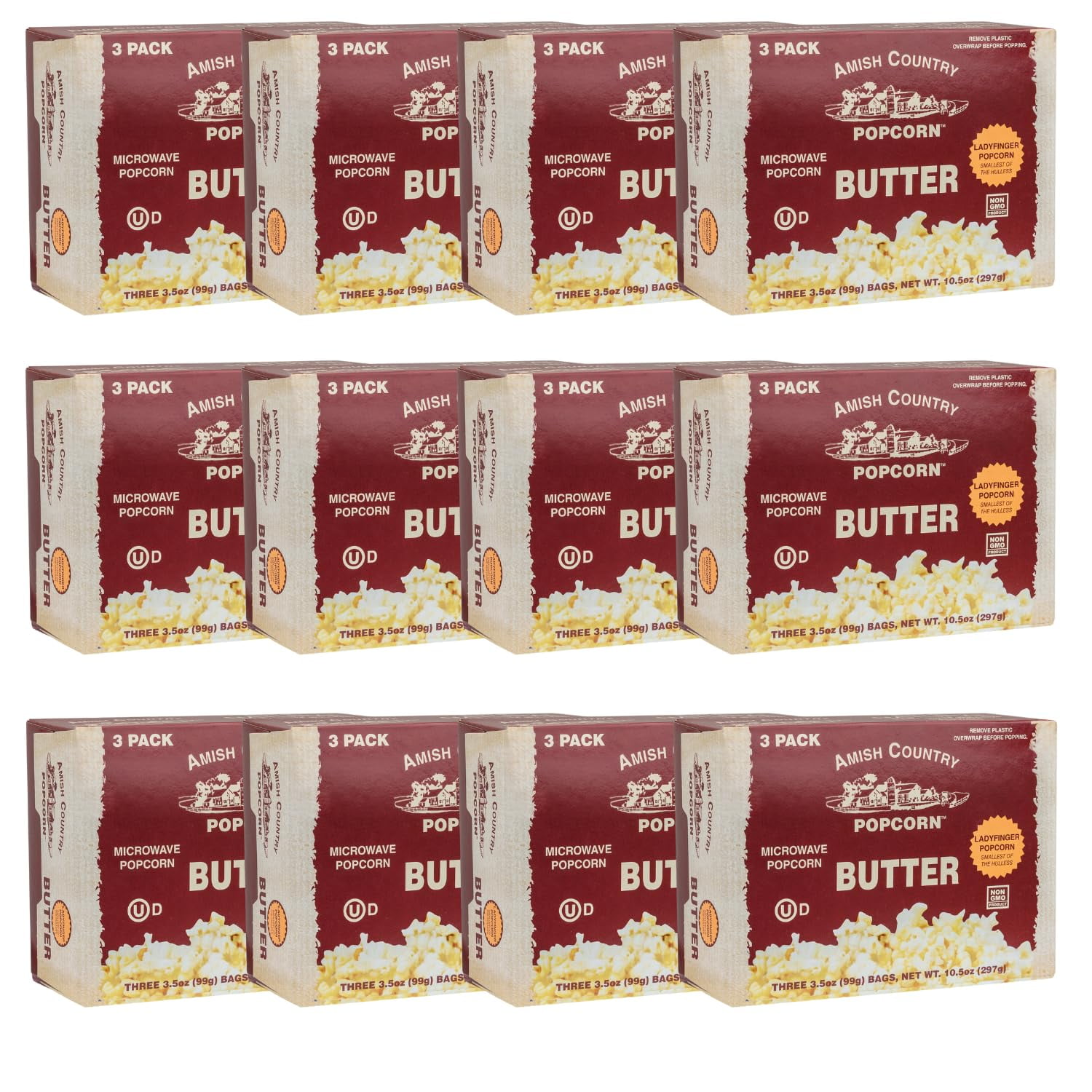 Amish Country Popcorn | BCF26 Old Fashioned Microwave Popcorn ...