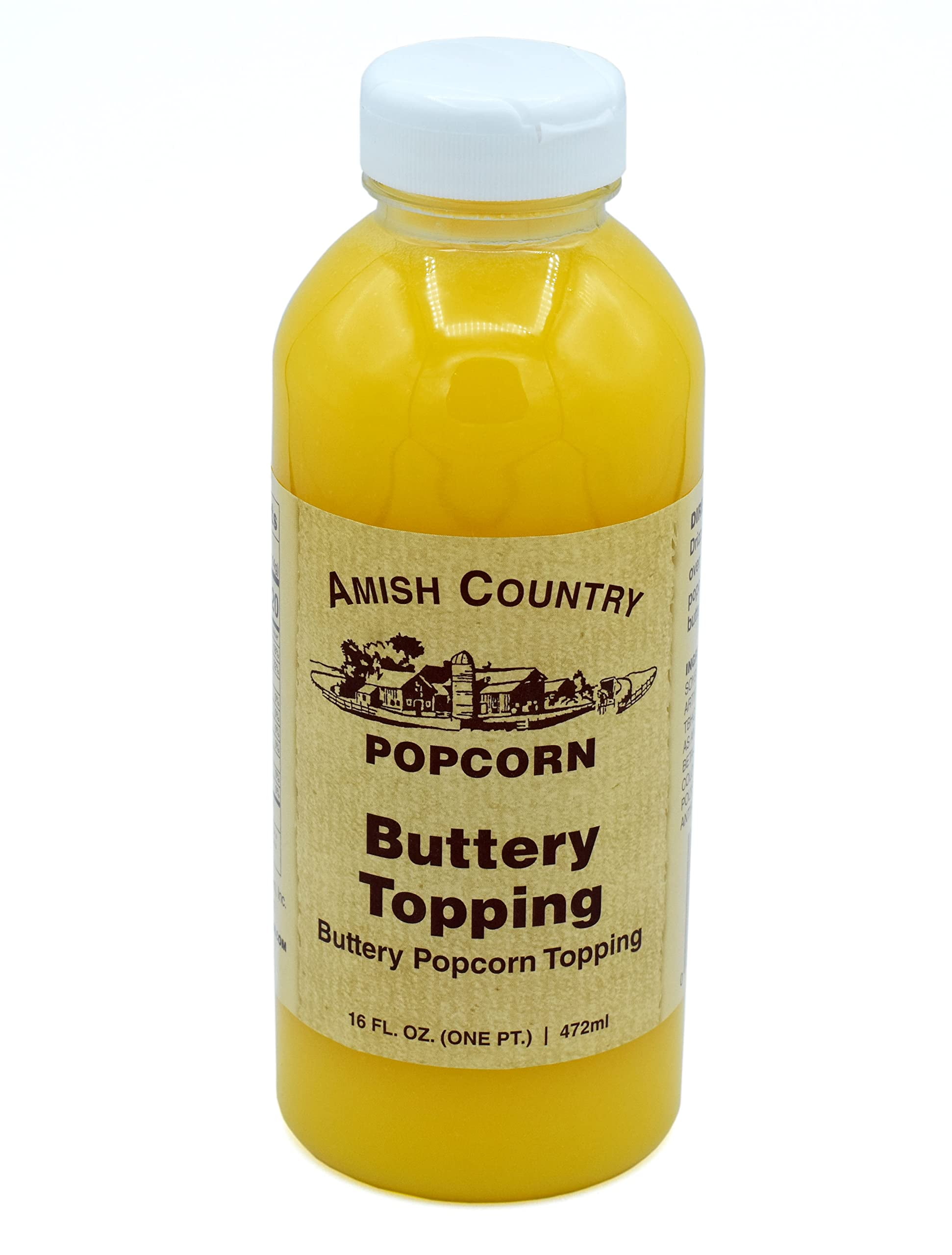 Amish Country Popcorn | CCF19 Buttery Popcorn Topping | 16 oz Jar | Old ...