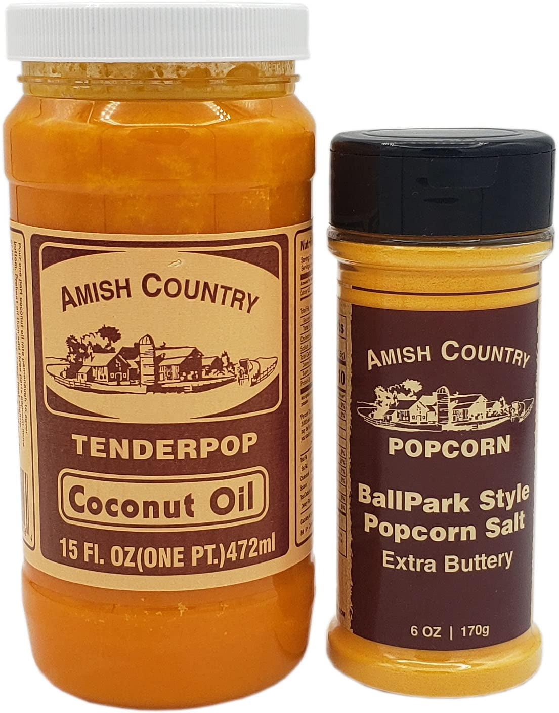 Amish Country Popcorn | CM31 Oil and Seasoning Variety Pack | Coconut ...