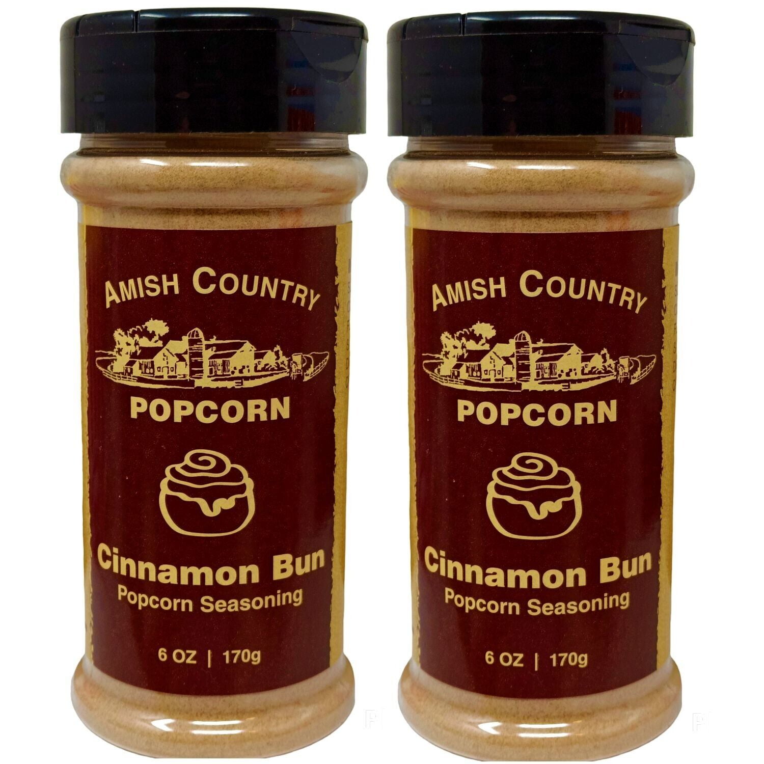 Amish Country Popcorn Cinnamon Bun Seasoning 2/6oz, - Walmart.com