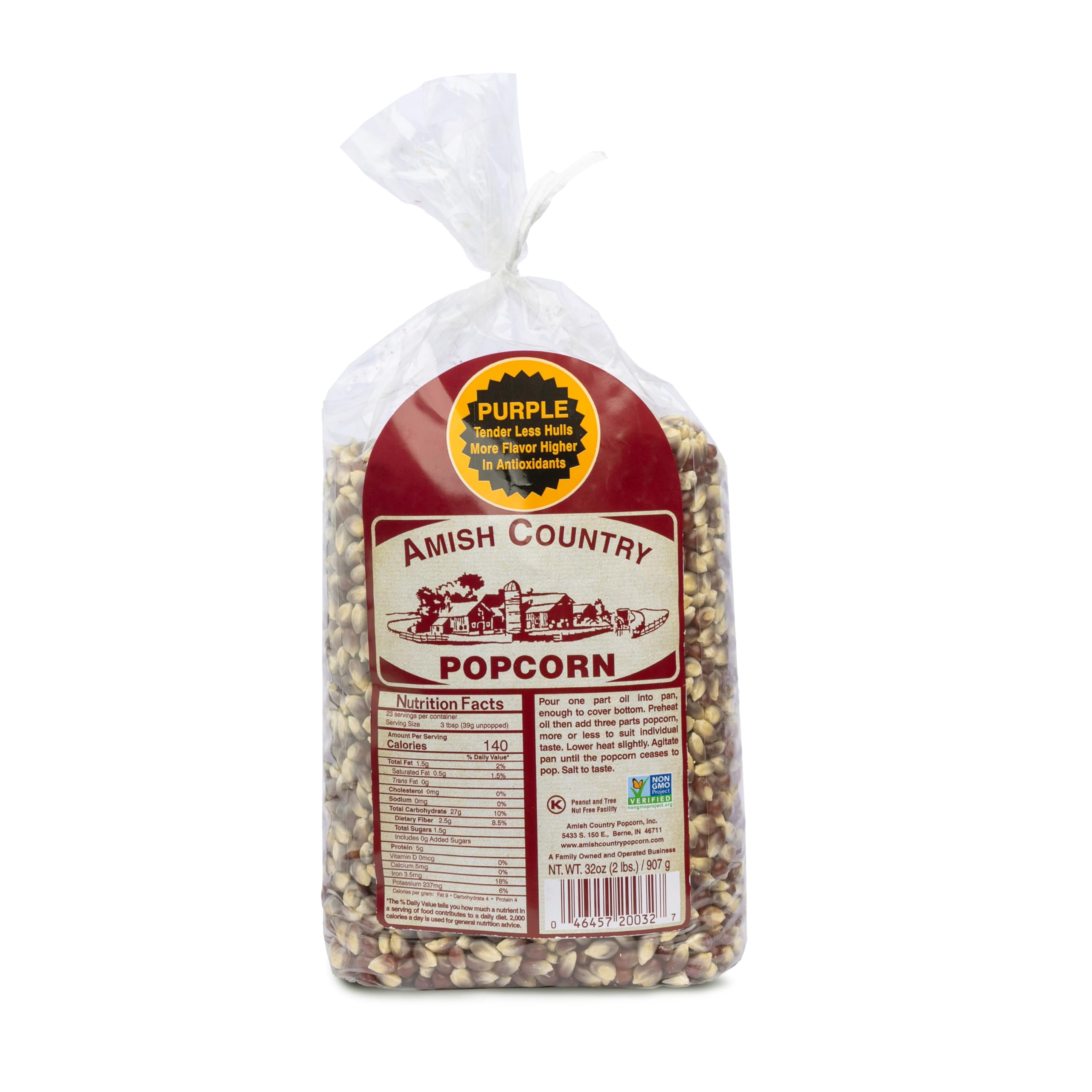 Purple Popcorn Bag