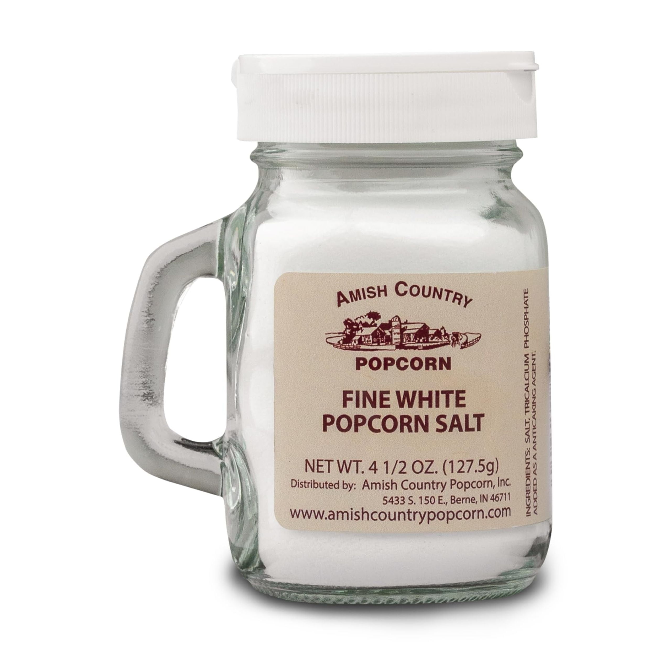 Amish Country Popcorn | MFF30 Fine White Popcorn Salt - 4.5 Ounce | Old ...