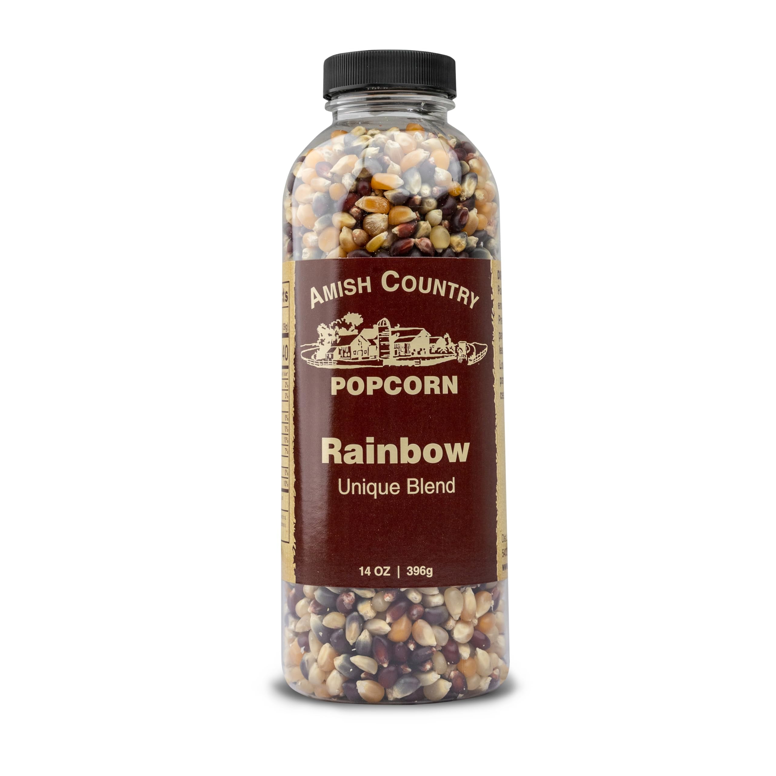 Amish Country Popcorn | MZF22 14 oz Bottle | Rainbow Popcorn Kernels | Old Fashioned, Non-GMO ...