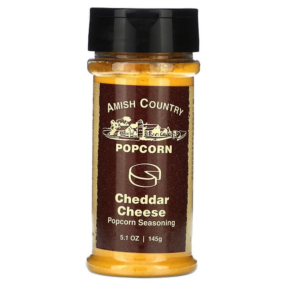 Amish Country Popcorn, Popcorn Seasoning, Cheddar Cheese , 5.1 oz ...