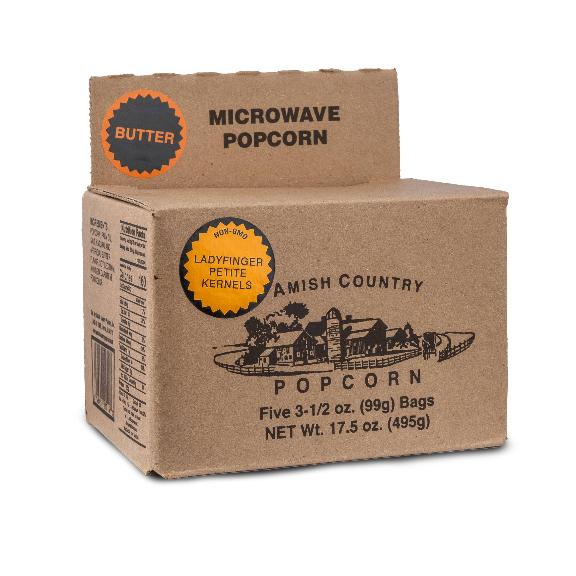 Amish Country Popcorn | VTF5 Old Fashioned Microwave Popcorn | Non-GMO, Gluten Free ...