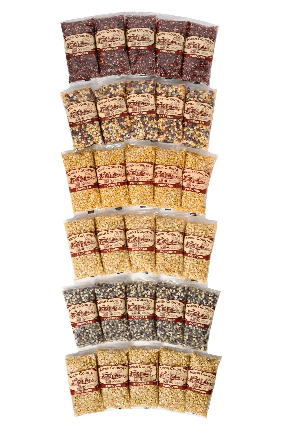 Amish Country Popcorn | YYF14 30-4 oz Bags | Popcorn Kernel Variety Set ...