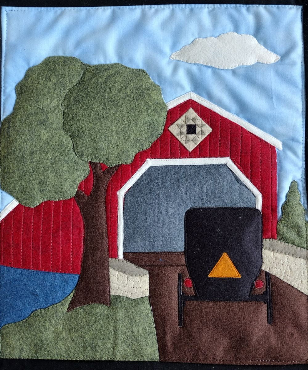 Amish Country Wall Quilt Kit, Precut Wall Quilt Kit with Fabric and ...