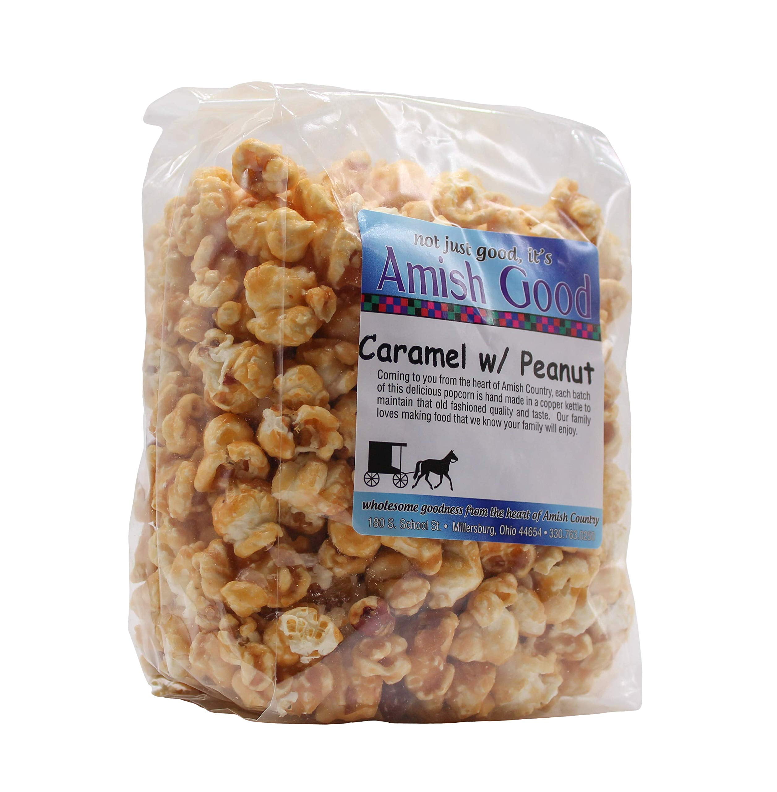 Amish Good Premium Caramel BCF26 Popcorn with Peanuts * Real Butter and ...