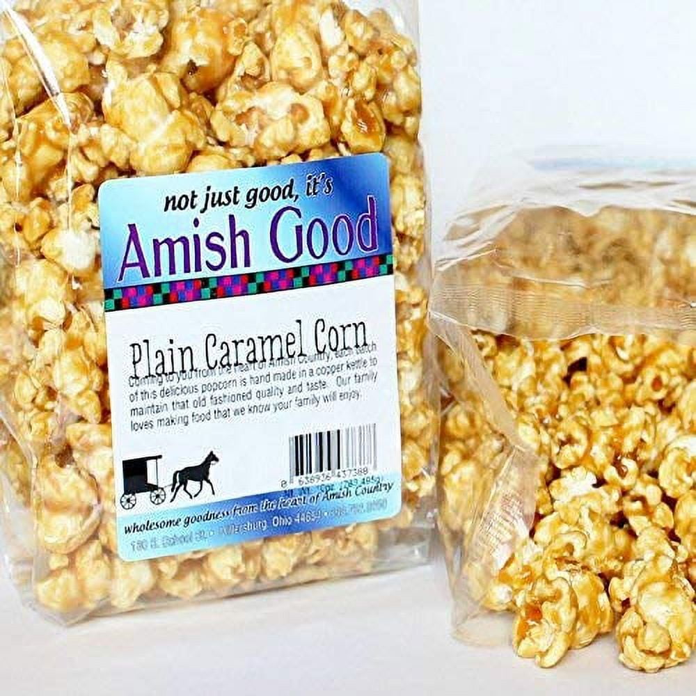 Amish Good 10 oz MFF30 Caramel Popcorn 2 pack Handmade Gourmet Snack ...