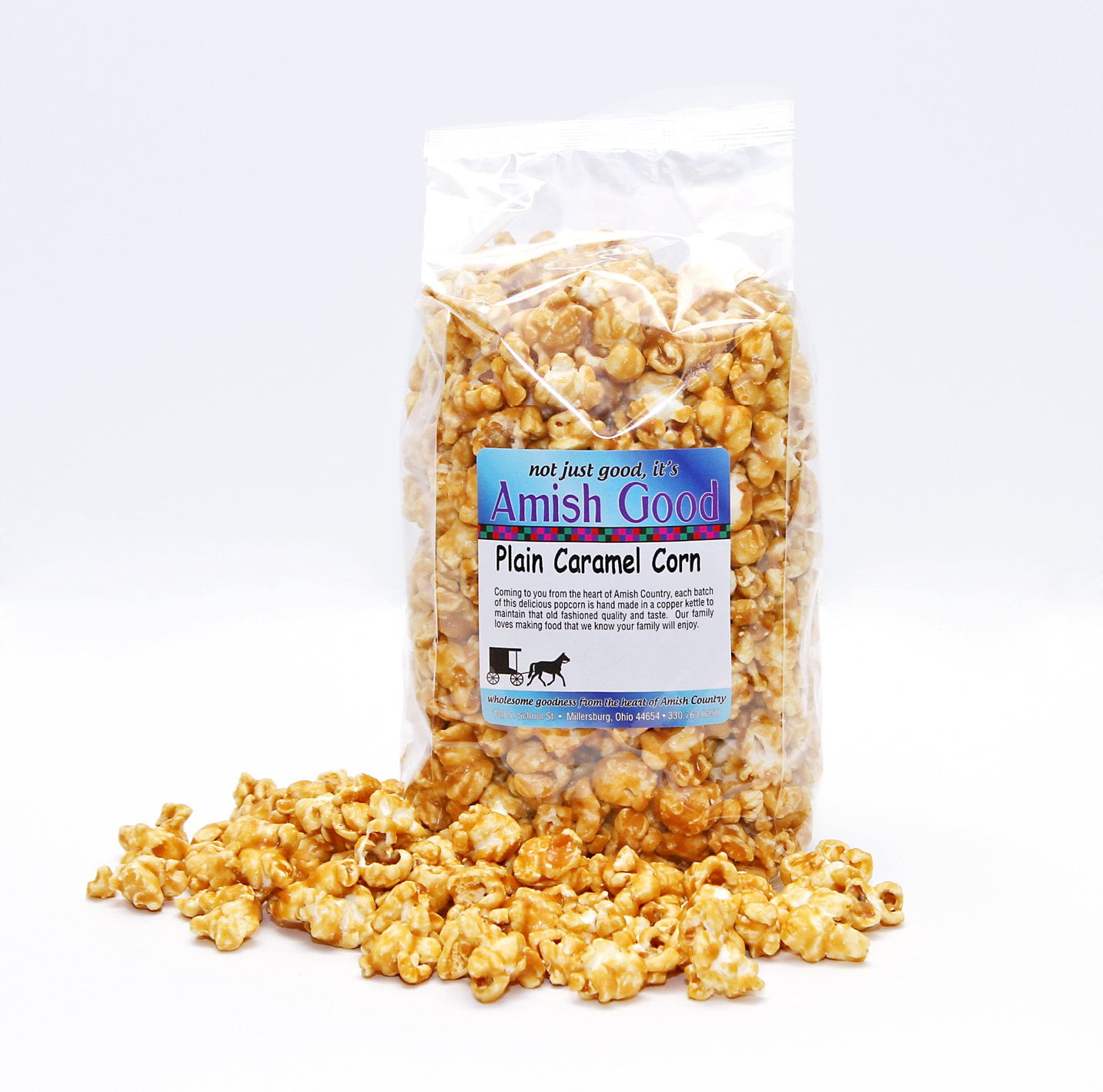 Amish Good Premium Caramel SSF20 Popcorn Real Butter and Coconut Oil in ...
