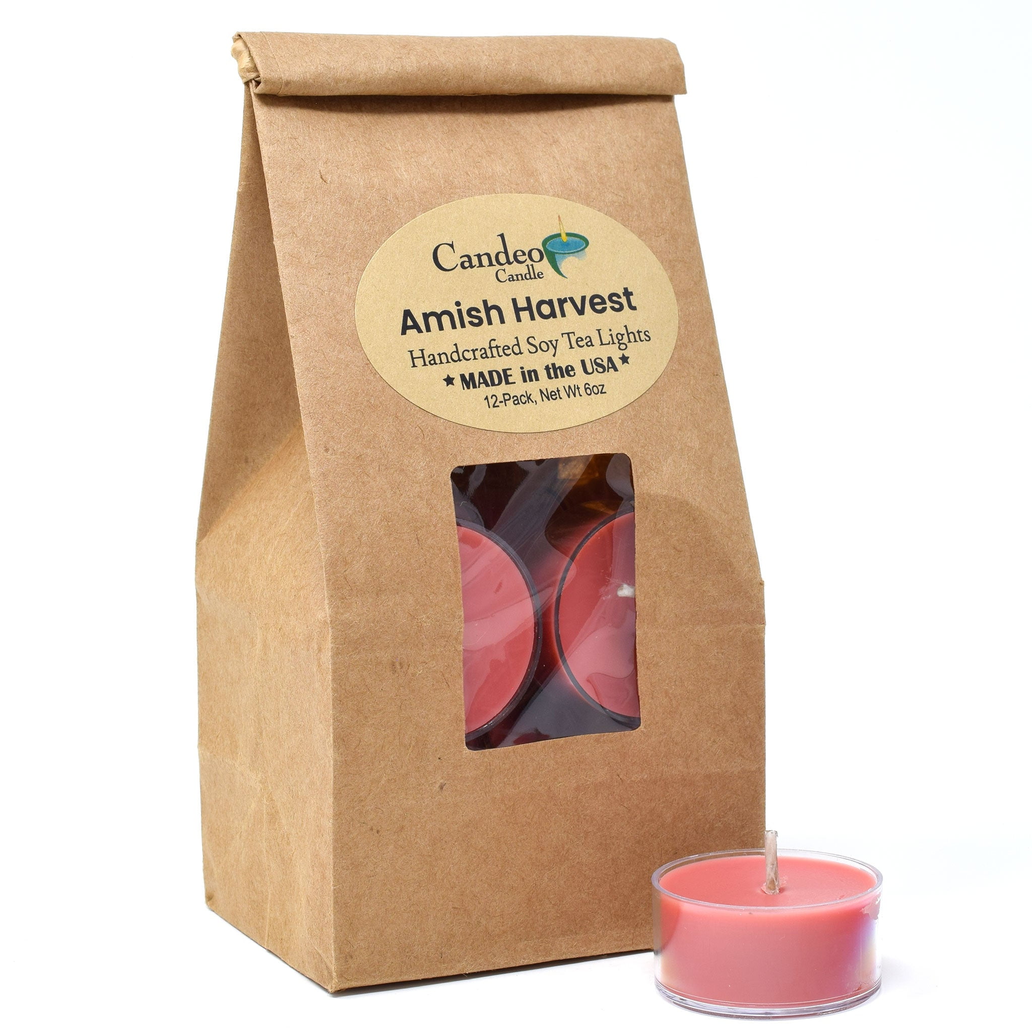 Amish Harvest, Soy Tea Light 12-Pack - Walmart.com