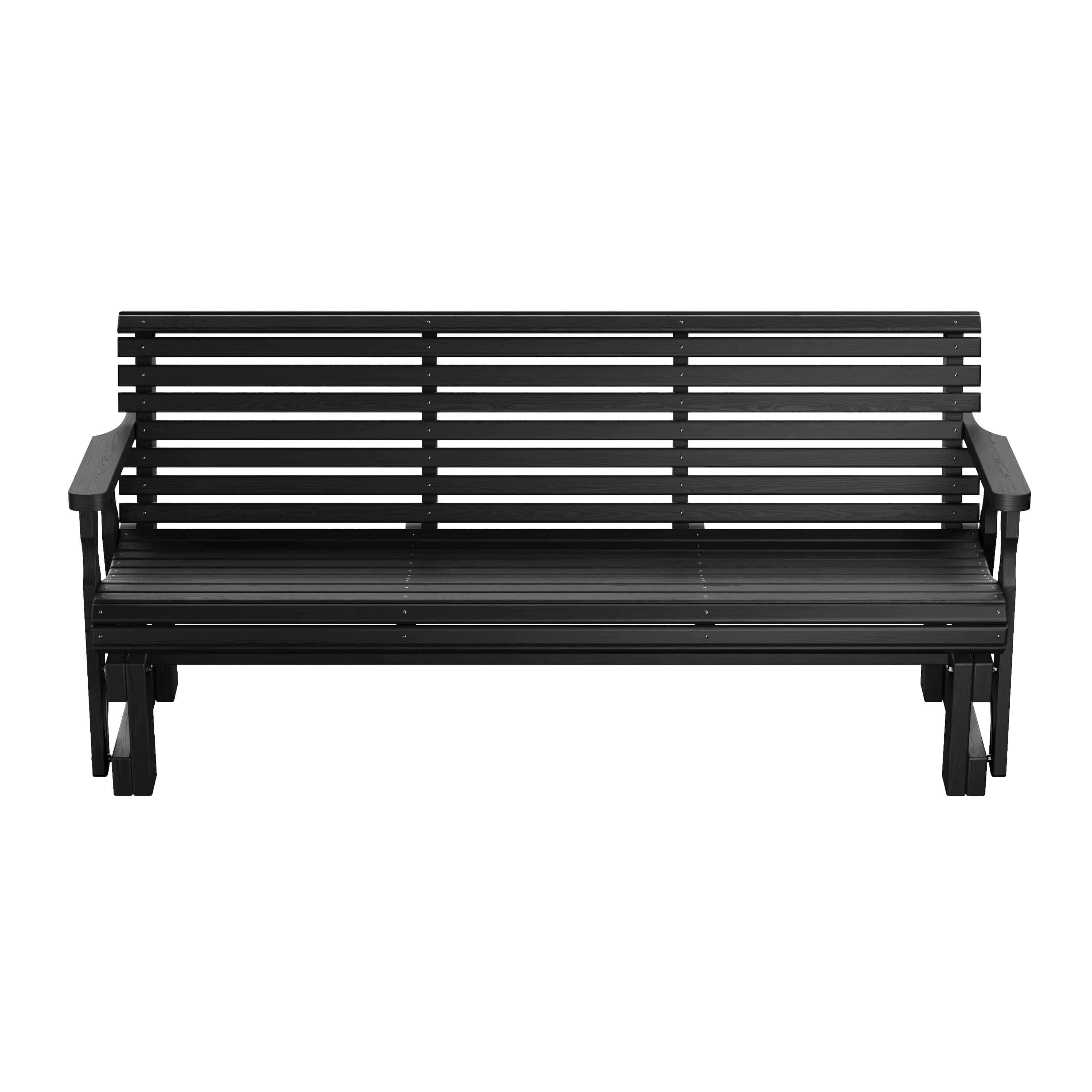 Amish Heavy Duty 800 Lb Roll Back Pressure Treated Porch Glider (6 Foot ...