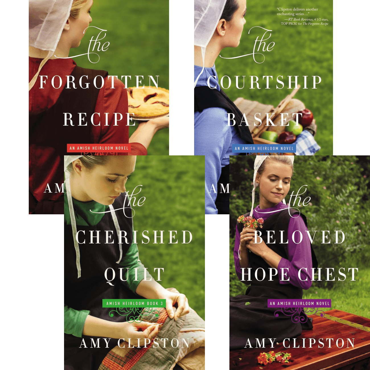 Amish Heirloom Series 1-4 : The Forgotten Recipe; The Courtship Basket ...