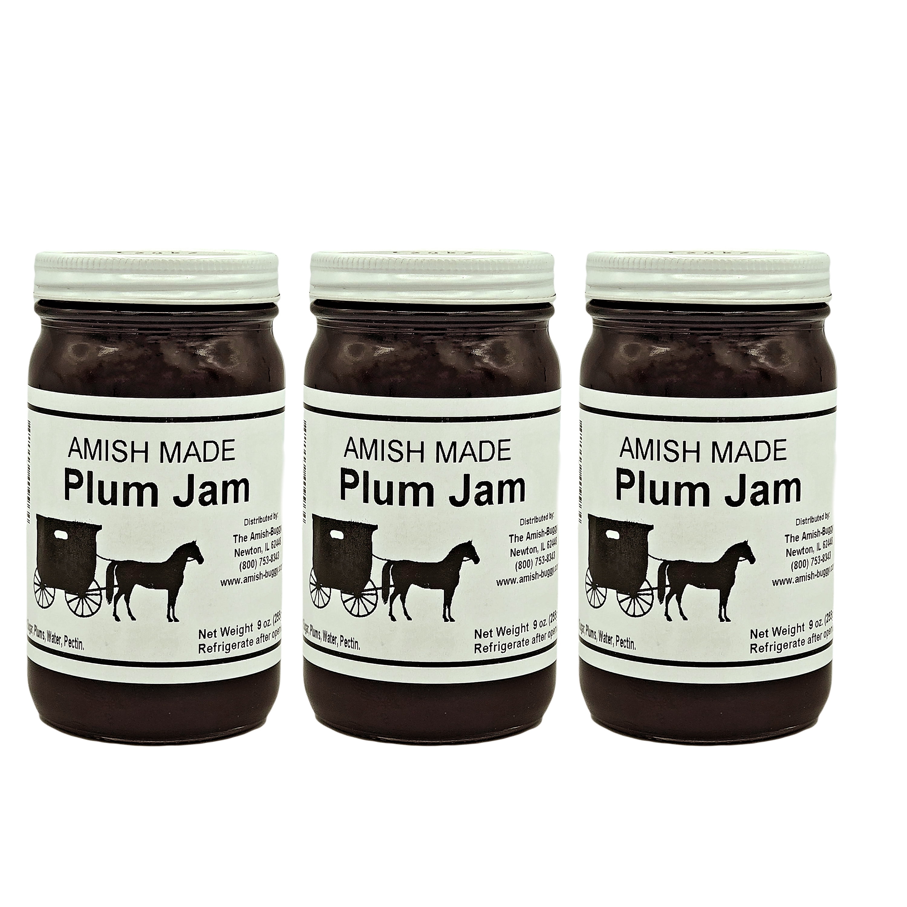 Amish Jam - 8 Oz Jar - Qty 3 (Plum Jam) - Walmart.com