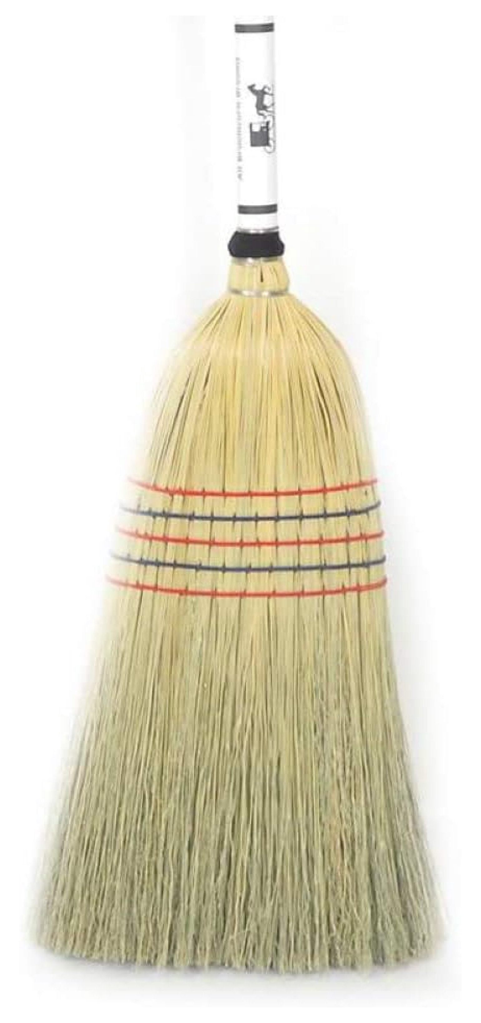 Amish-Made Barn Broom - Large Authentic Corn Straw Broom with Hardwood ...
