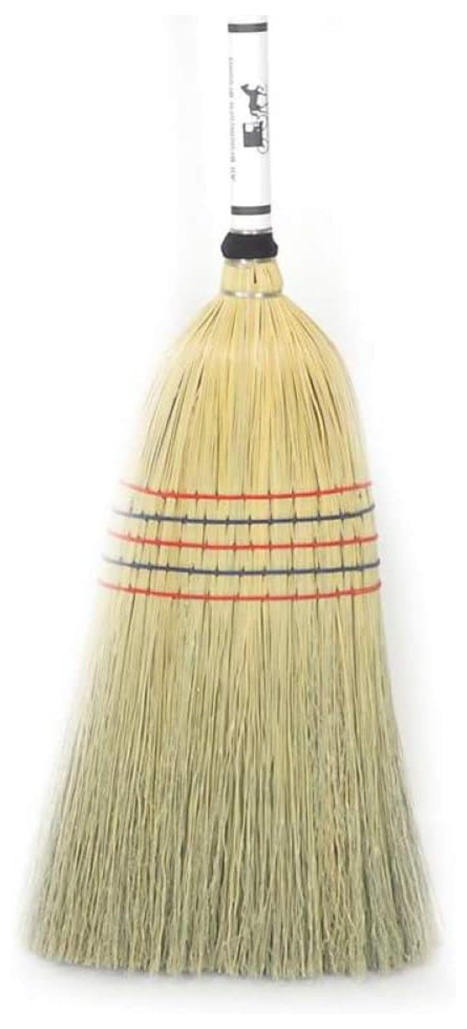 -Made Barn Broom - Large Authentic Corn Straw Broom with Hardwood ...