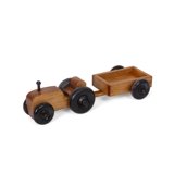Amish-Made Wooden Small Toy Tractor and Wagon Set - Walmart.com